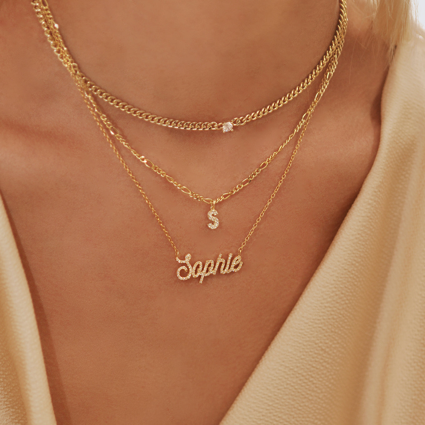 Tiny Letter Choker Necklace | Finely Crafted Jewellery